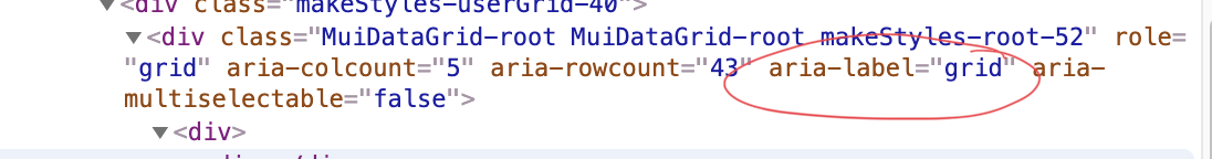 [DataGrid] customizable aria-label or aria-labelledby field · Issue ...
