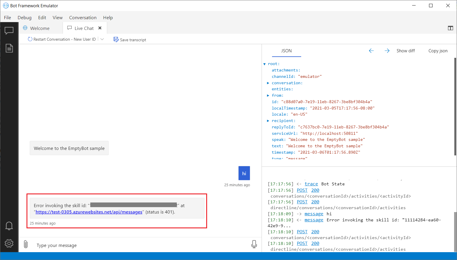 Remote Skills Not Working · Issue #6287 · microsoft/BotFramework-Composer · GitHub