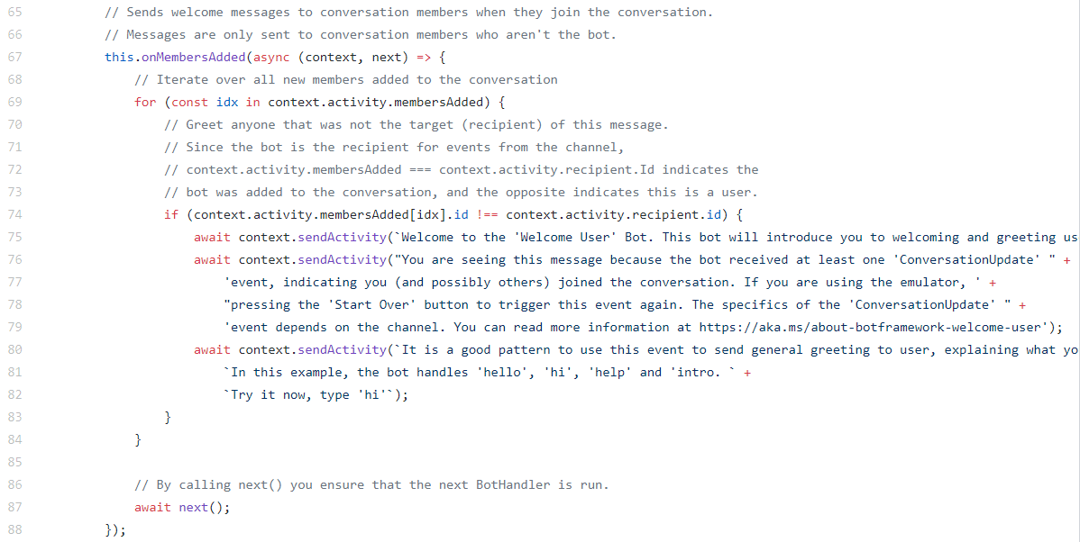 Minor Indentation Issue Javascriptnodejs03welcome Usersbotswelcomebotjs · Issue 1714 