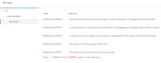 Interruption sample - bot keep asking your name even if you give your name · Issue #949 ...
