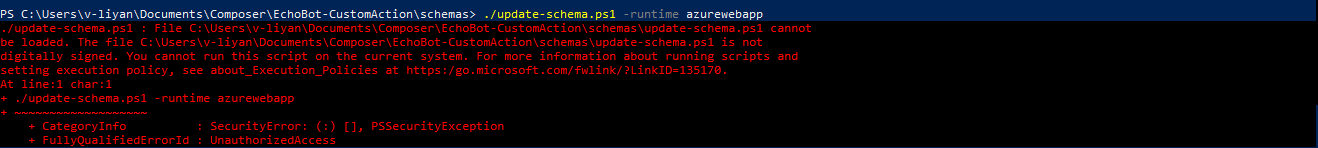Custom Runtime Error · Issue #4416 · microsoft/BotFramework-Composer · GitHub