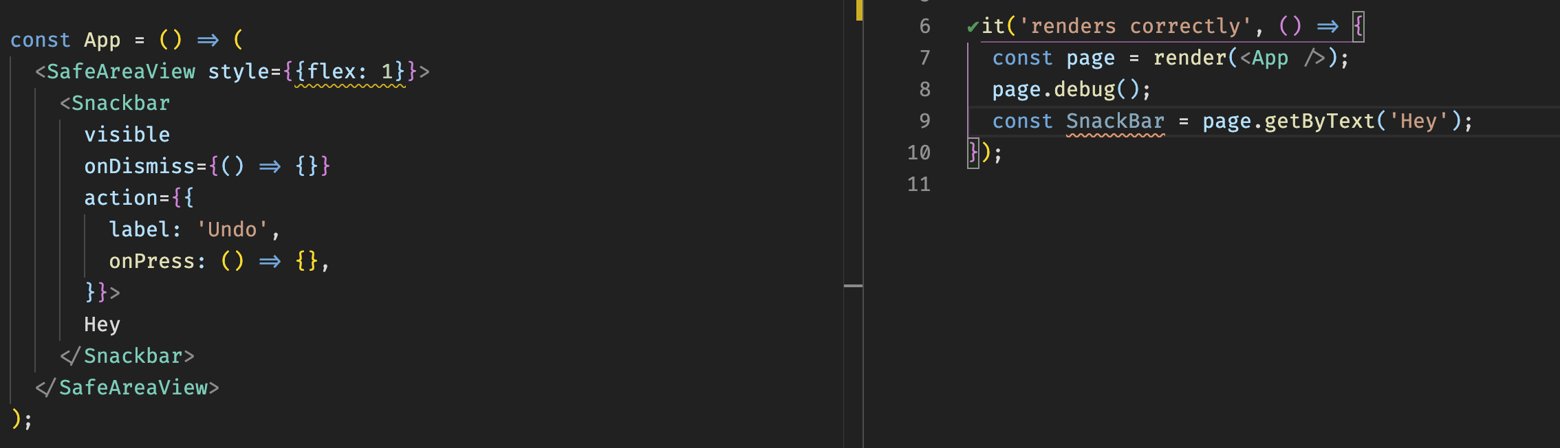 React Paper Snackbar doesn't get retrieved using any of getBy* queries · Issue #229 · callstack ...