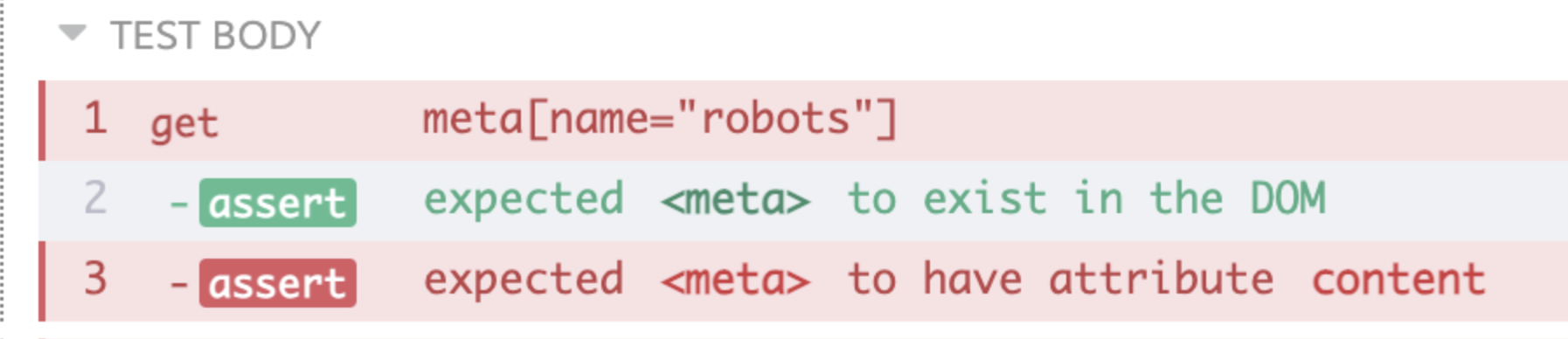 Cypress Is Asserting In The Original Html Source Of The Page `view Source` Instead Of The Dom