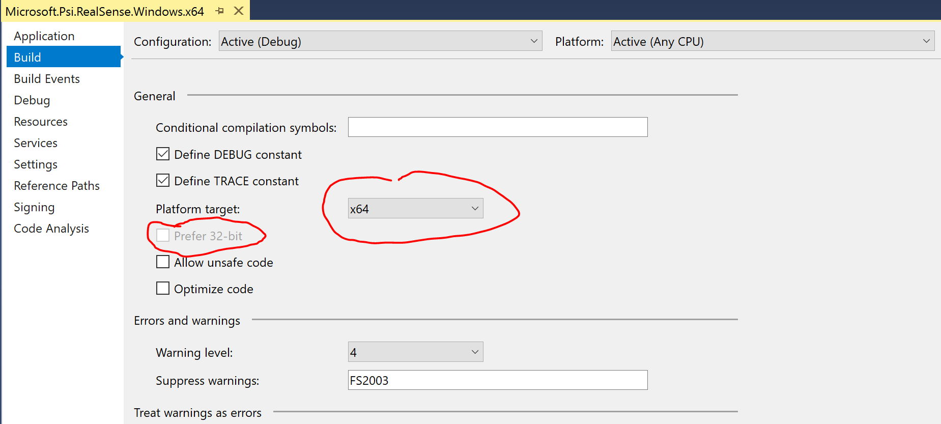 RealSense: System.BadImageFormatException · Issue #40 · microsoft/psi · GitHub
