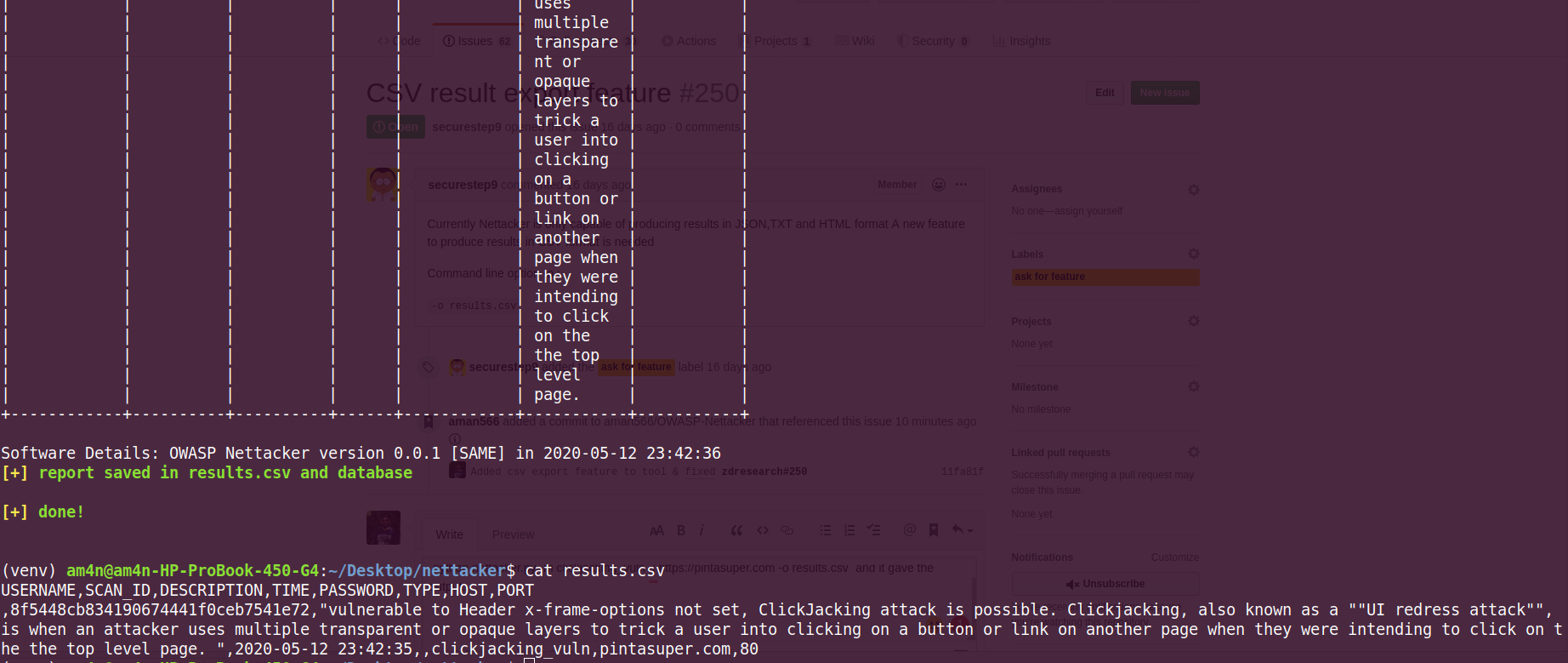 Csv Result Export Feature · Issue 250 · Owasp Nettacker · Github