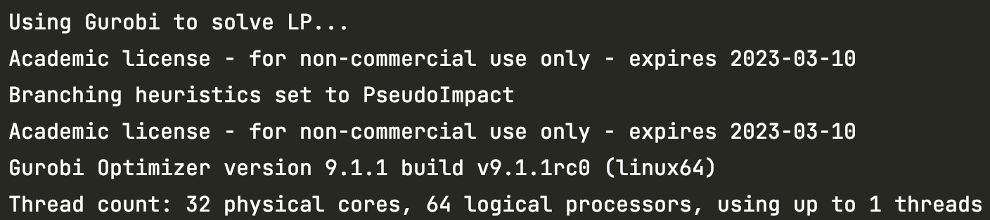 [Marabou With Gurobi] How can I debug my model if Gurobi says it's ...