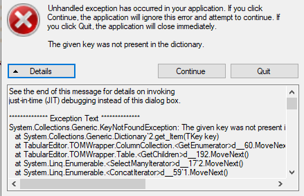 Issue with adding a calculated table and configuring its columns in one script · Issue #1112 ...