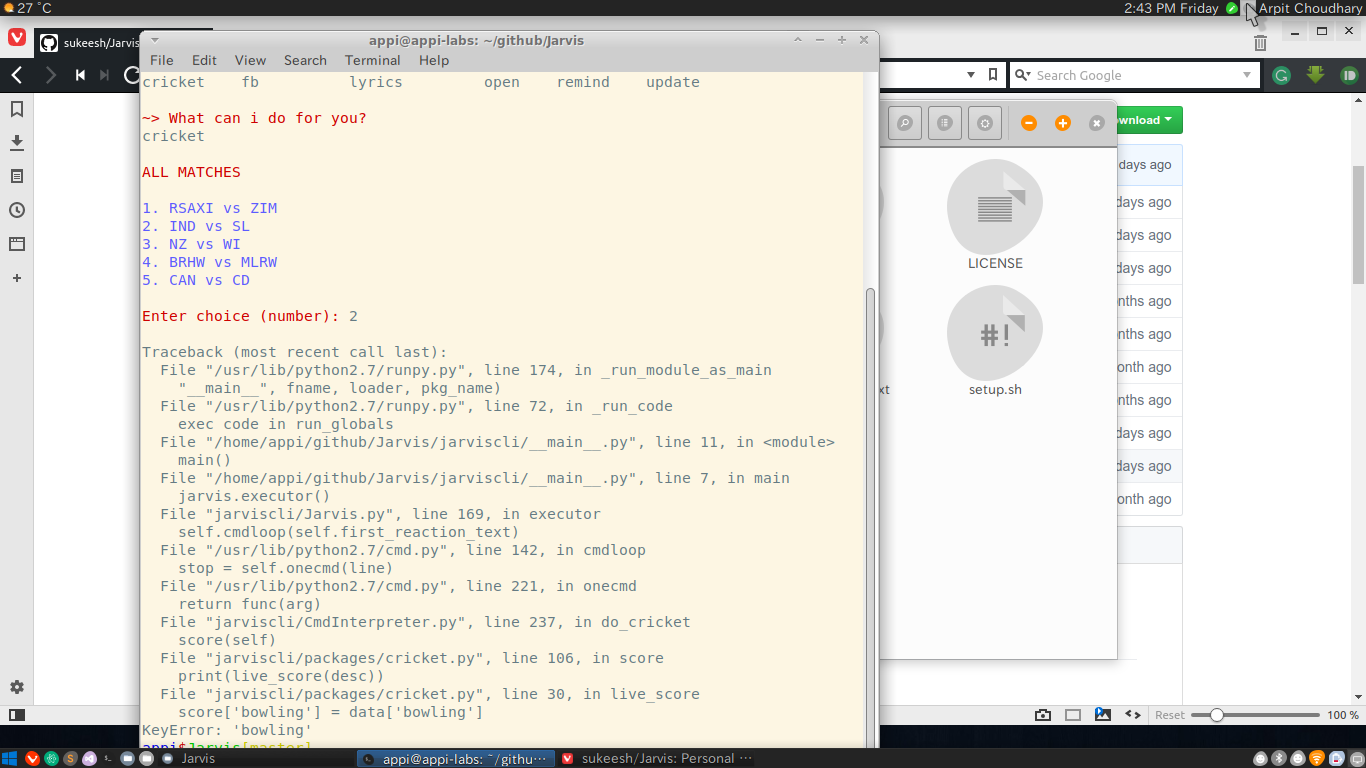 Cricket · Issue #274 · sukeesh/Jarvis · GitHub