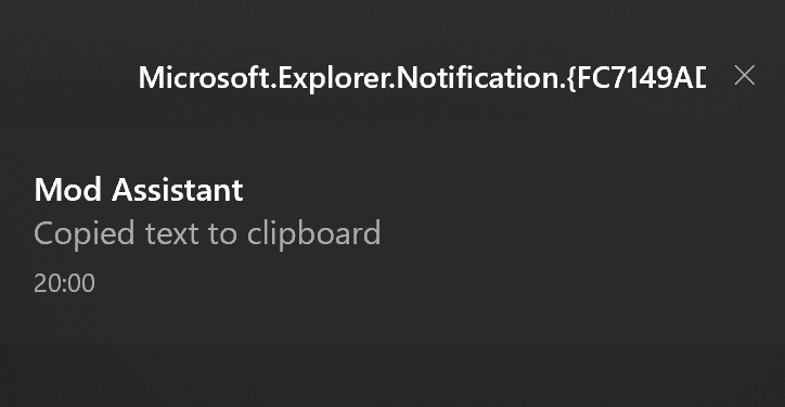 unblockable notifications · Issue #401 · bsmg/ModAssistant · GitHub