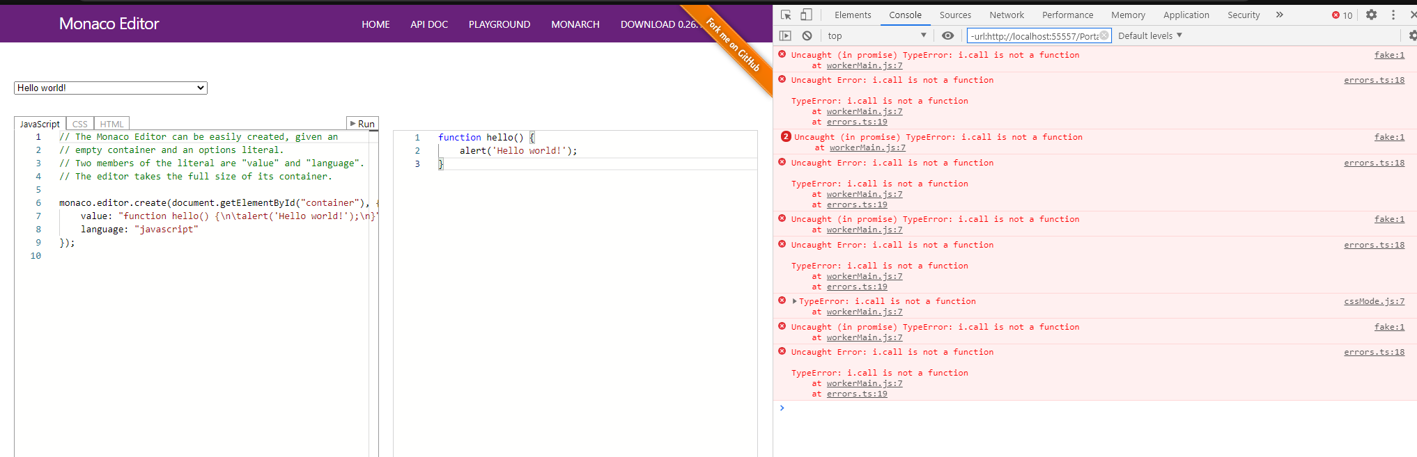Editor logs error in chrome 83 and older versions · Issue #2611 · microsoft/monaco-editor · GitHub
