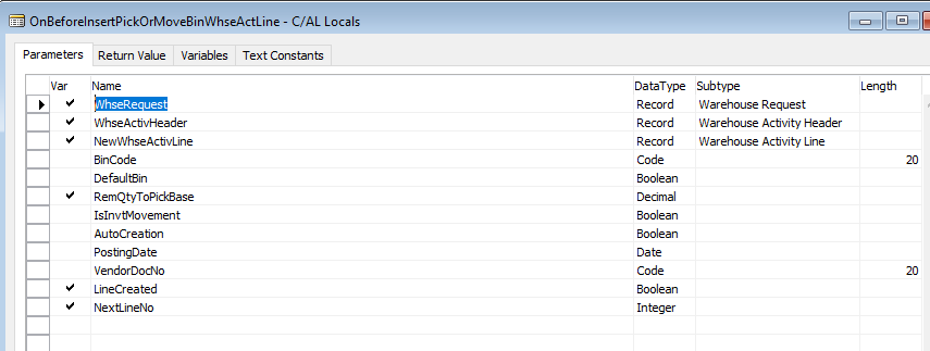 [Event Request] Codeunit 7322 - Function InsertPickOrMoveBinWhseActLine · Issue #2893 ...