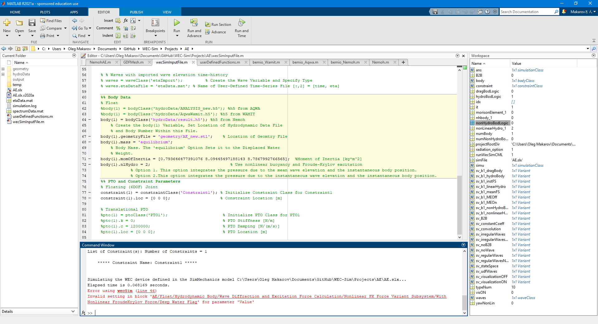 [Theory or Implementation] · Issue #794 · WEC-Sim/WEC-Sim · GitHub