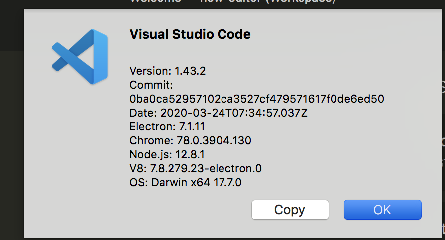 VSCode reverting back to 1.41.1 from 1.43.1 · Issue #93281 · microsoft ...