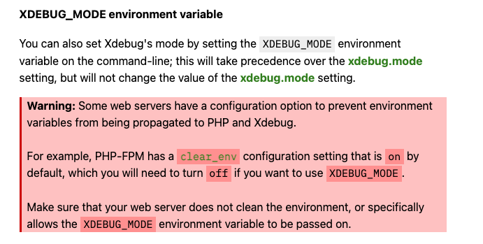 SAIL_XDEBUG_CONFIG does nothing when set as an ENV · Issue #40785 · laravel/framework · GitHub