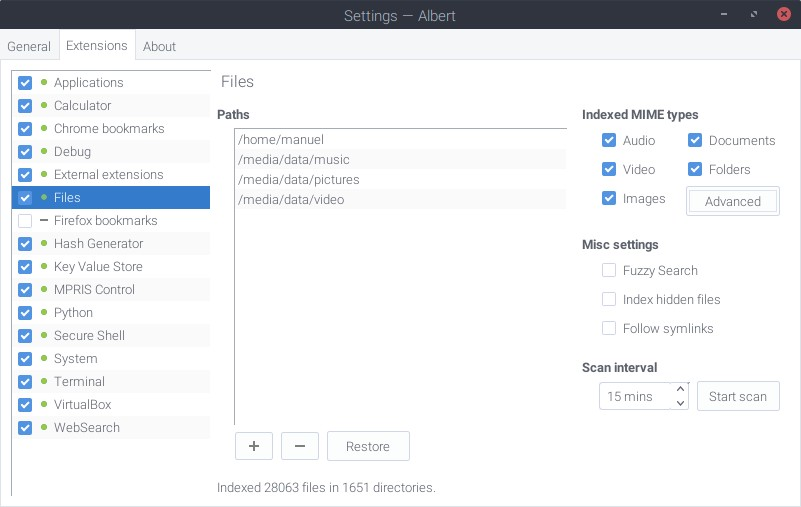 Albert doesn't index files with most file extensions · Issue #612 · albertlauncher/albert · GitHub