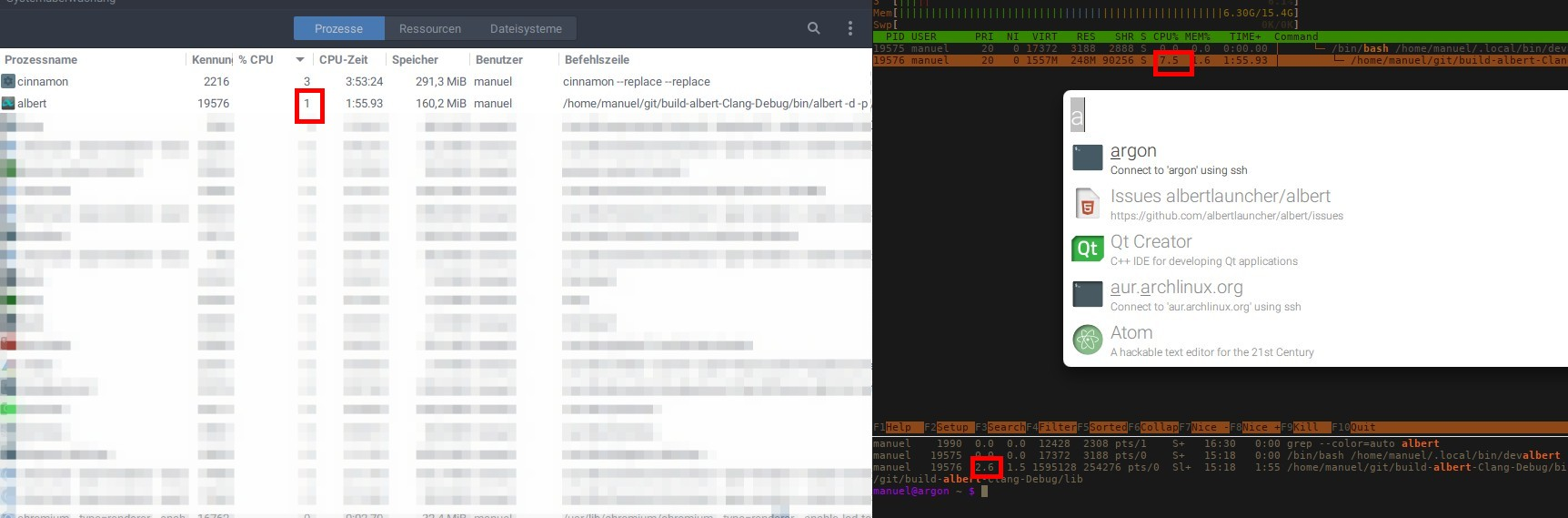 Idle CPU usage with QML Box Model · Issue #580 · albertlauncher/albert · GitHub