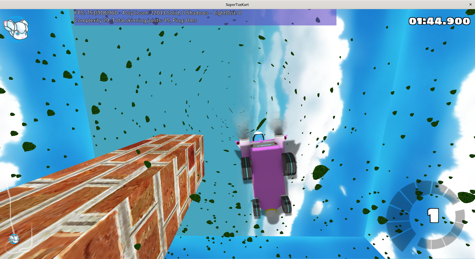 Rain falls perpendicular to player, rather than actually falling ...