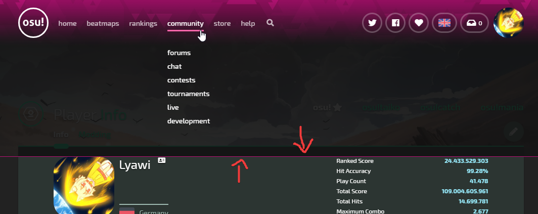 Header fading out · Issue #3951 · ppy/osu-web · GitHub