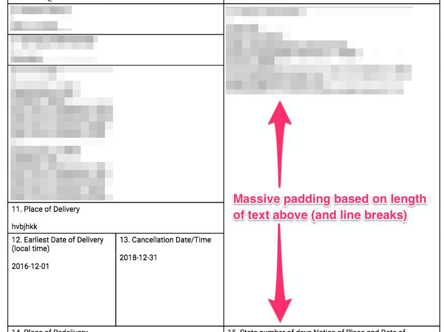 Strange column length when using colSpan & rowSpan · Issue #1042 · bpampuch/pdfmake · GitHub