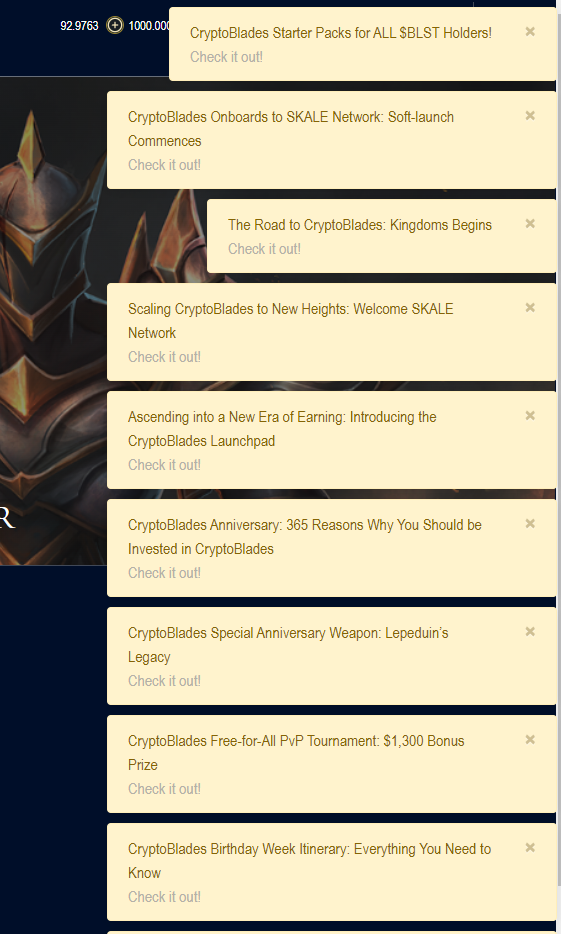 [Feature] - notification center · Issue #1672 · CryptoBlades/cryptoblades · GitHub