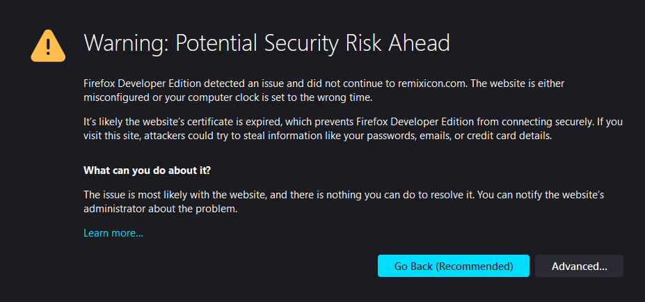 TLS certificate expiry issue -- website is not https anymore · Issue #392 · Remix-Design ...