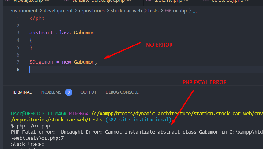 No detect instance of abstract class · Issue #2057 · bmewburn/vscode-intelephense · GitHub