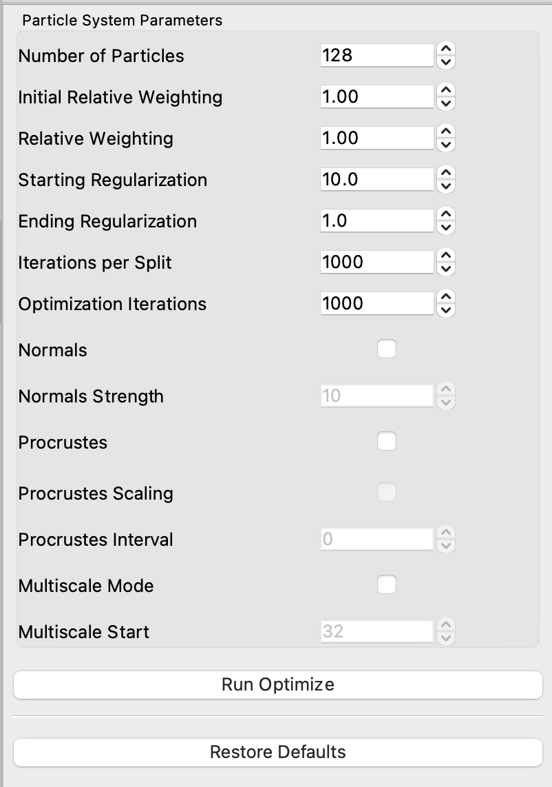Studio optimize default for initial relative weighting should be smaller than relative weighting ...