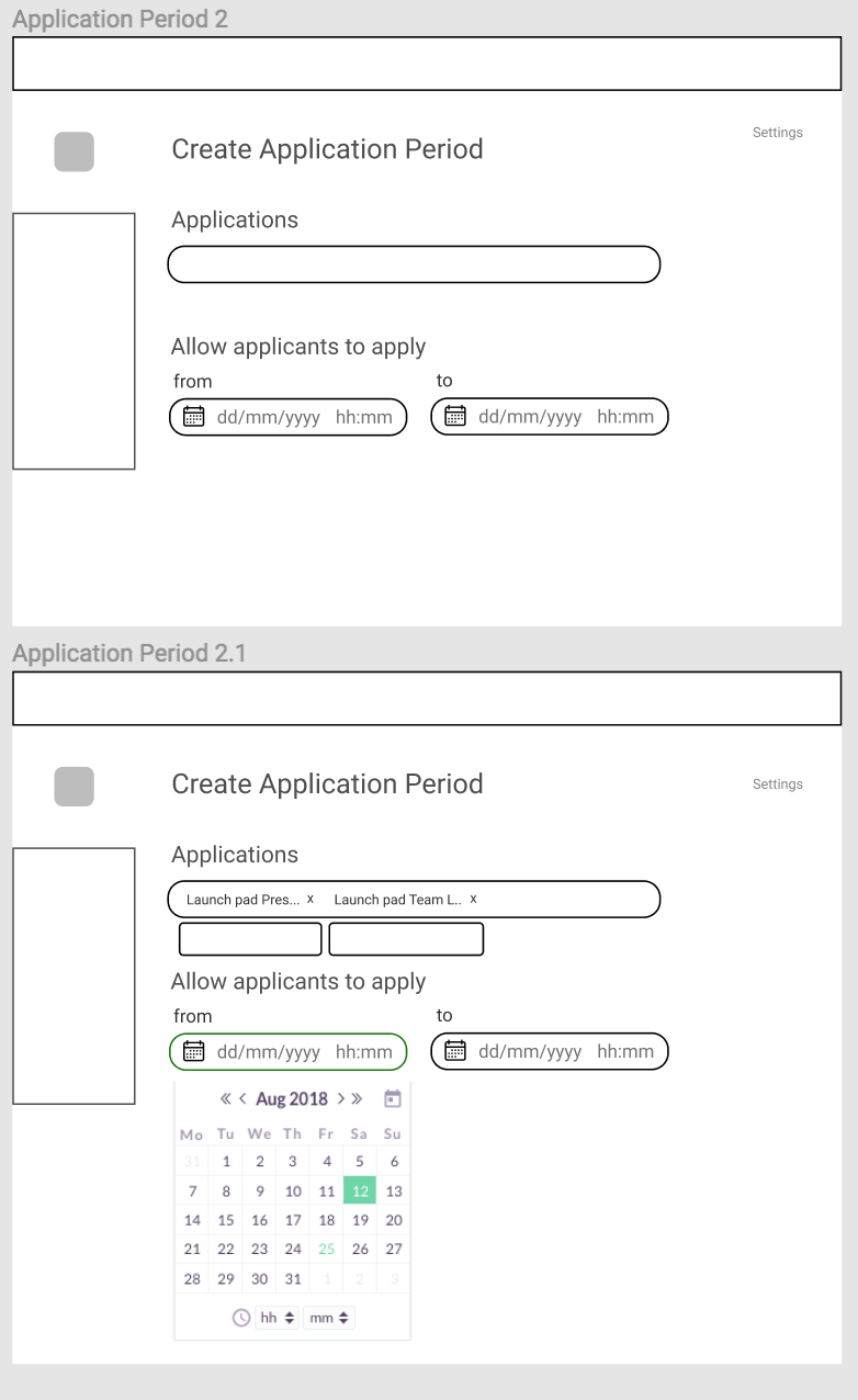 "Create Application Period" page · Issue #111 · ubclaunchpad/pinpoint · GitHub