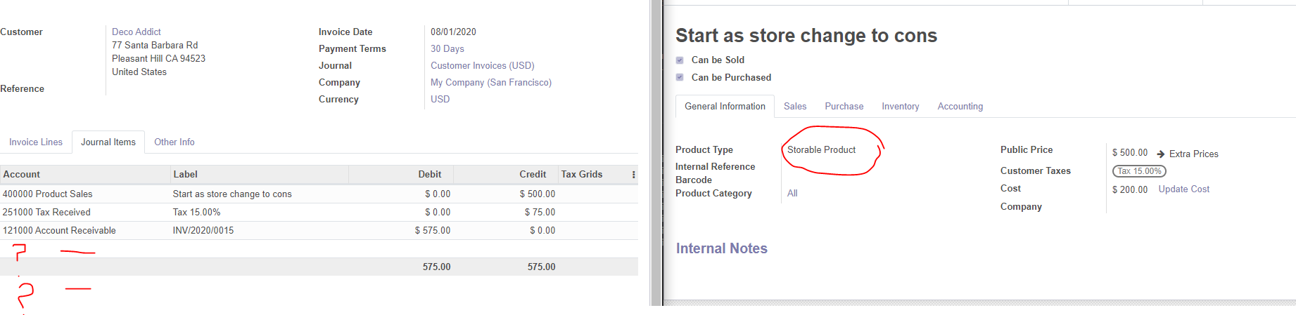 Changing Product Type after a Sale has occurred breaks accounting ...