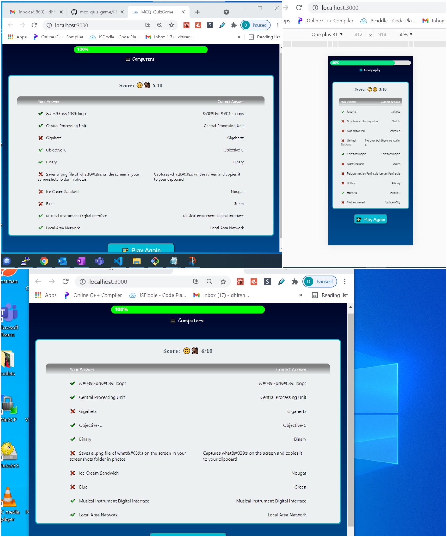 GitHub - dhirendrapratapsingh/mcq-quiz-game: A Progressive Web App MCQ quiz game based on React ...