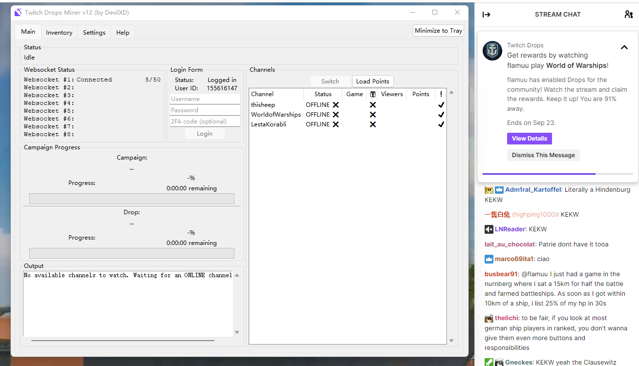 Can this software add custom channels? · Issue #38 · DevilXD/TwitchDropsMiner · GitHub