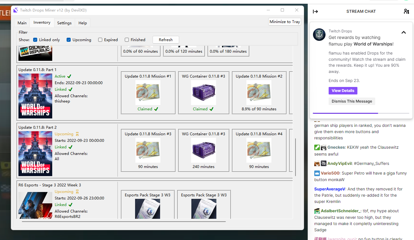 Can this software add custom channels? · Issue #38 · DevilXD/TwitchDropsMiner · GitHub
