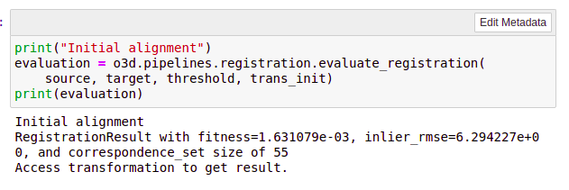 ICP registration gives always zero values · Issue #2945 · isl-org ...