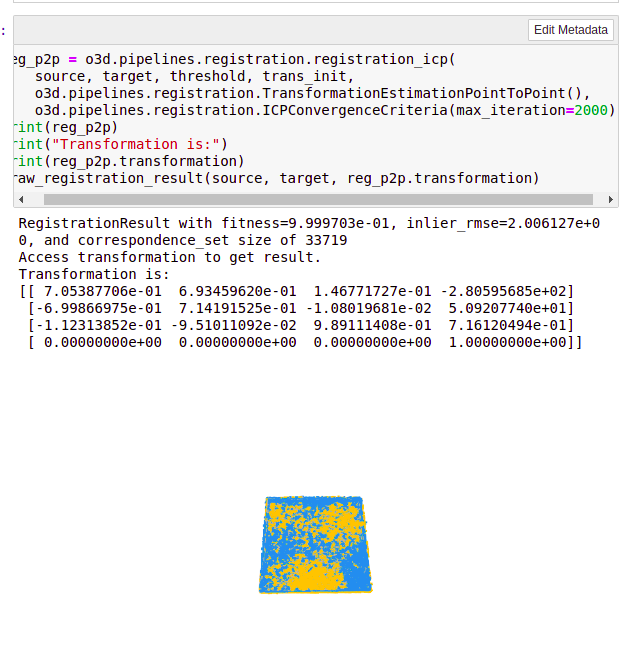ICP registration gives always zero values · Issue #2945 · isl-org ...