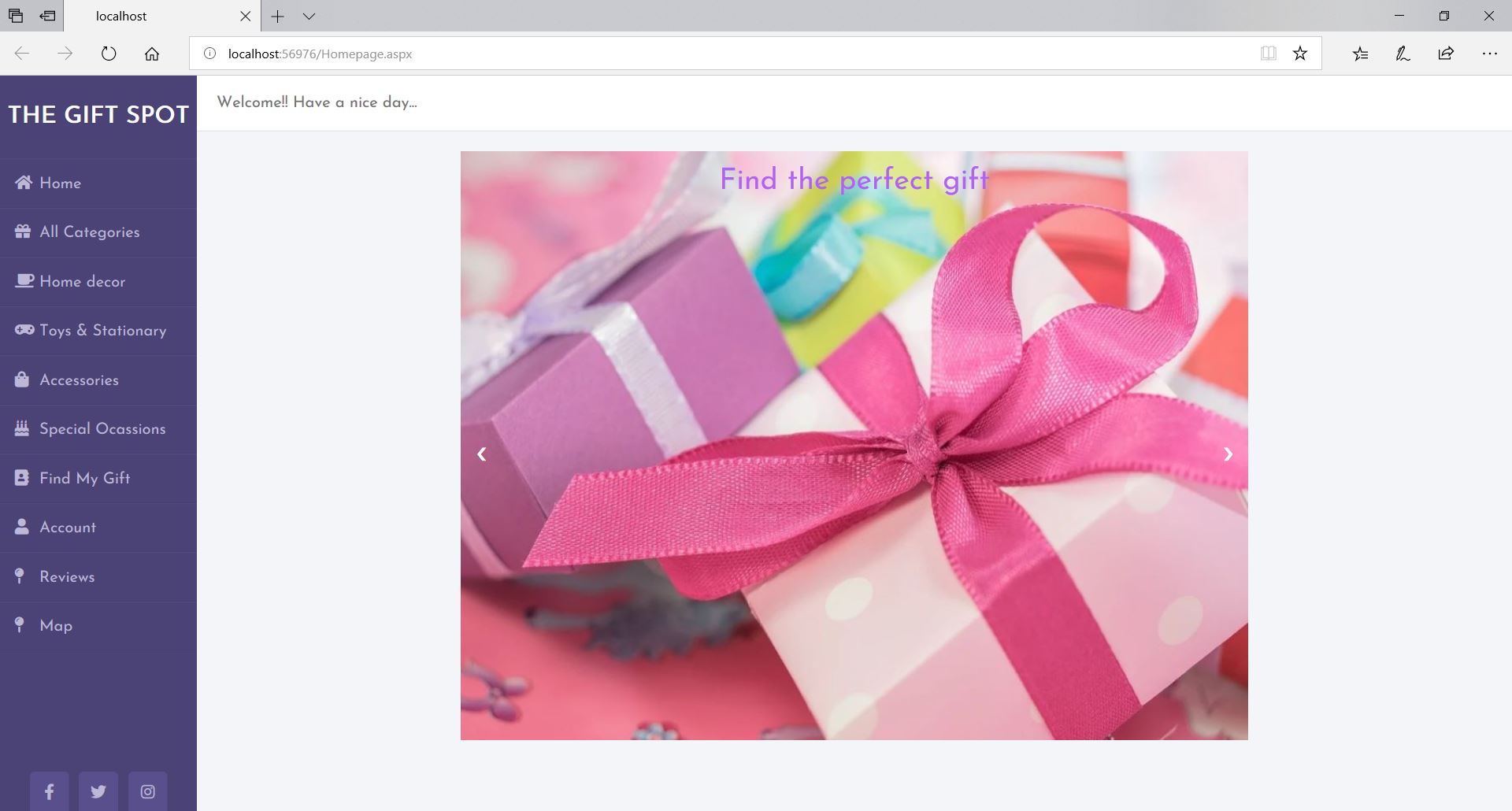 GitHub - Hritika-H/Gift_Shop: A website built using ASP .Net that ...