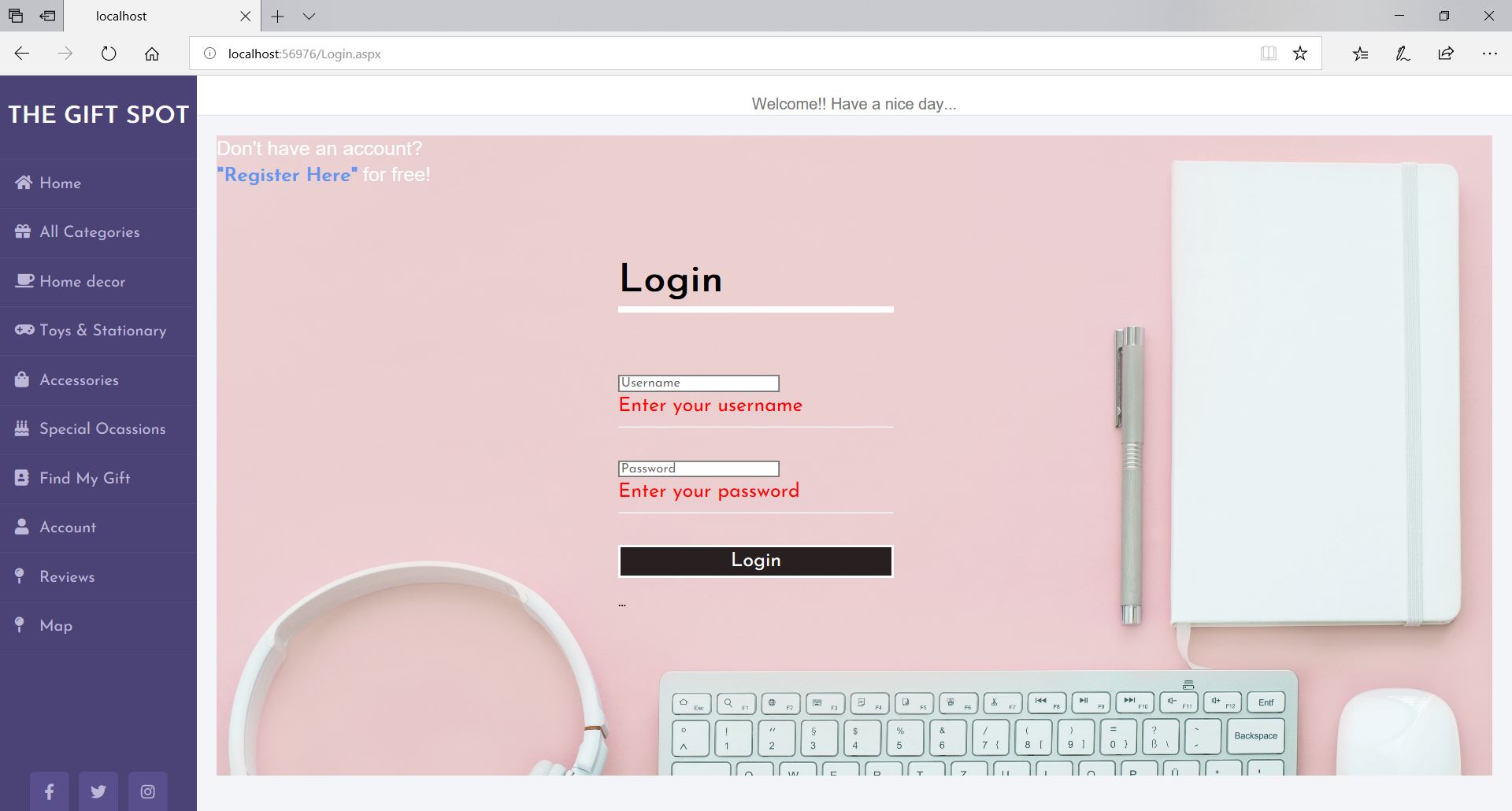 GitHub - Hritika-H/Gift_Shop: A website built using ASP .Net that ...