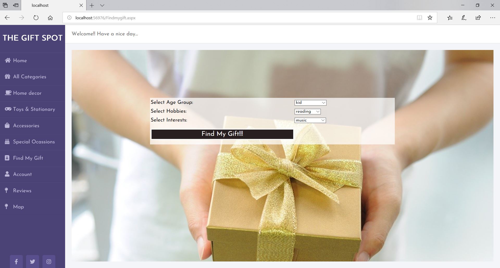 GitHub - Hritika-H/Gift_Shop: A website built using ASP .Net that ...
