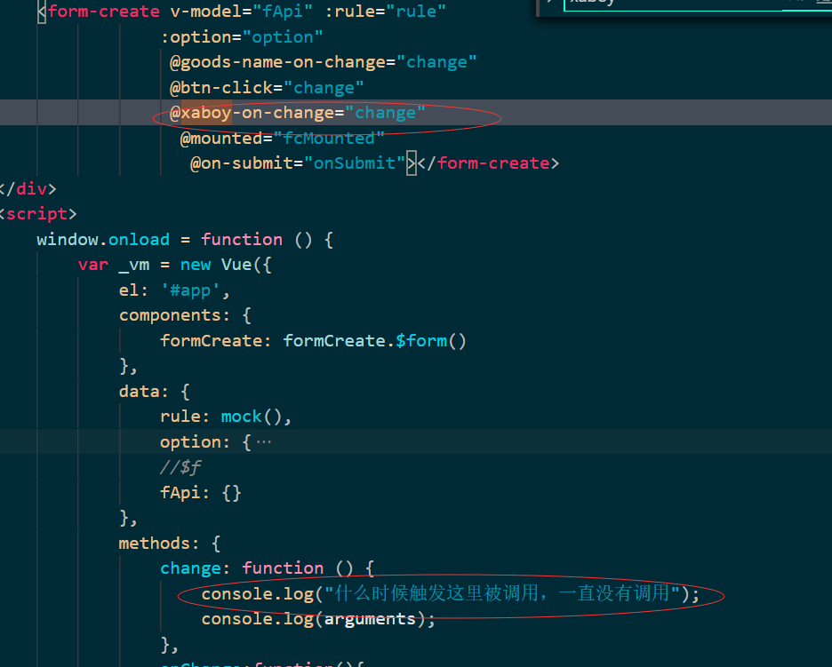获取不到自第一按钮的点击事件 · Issue #180 · xaboy/form-create · GitHub
