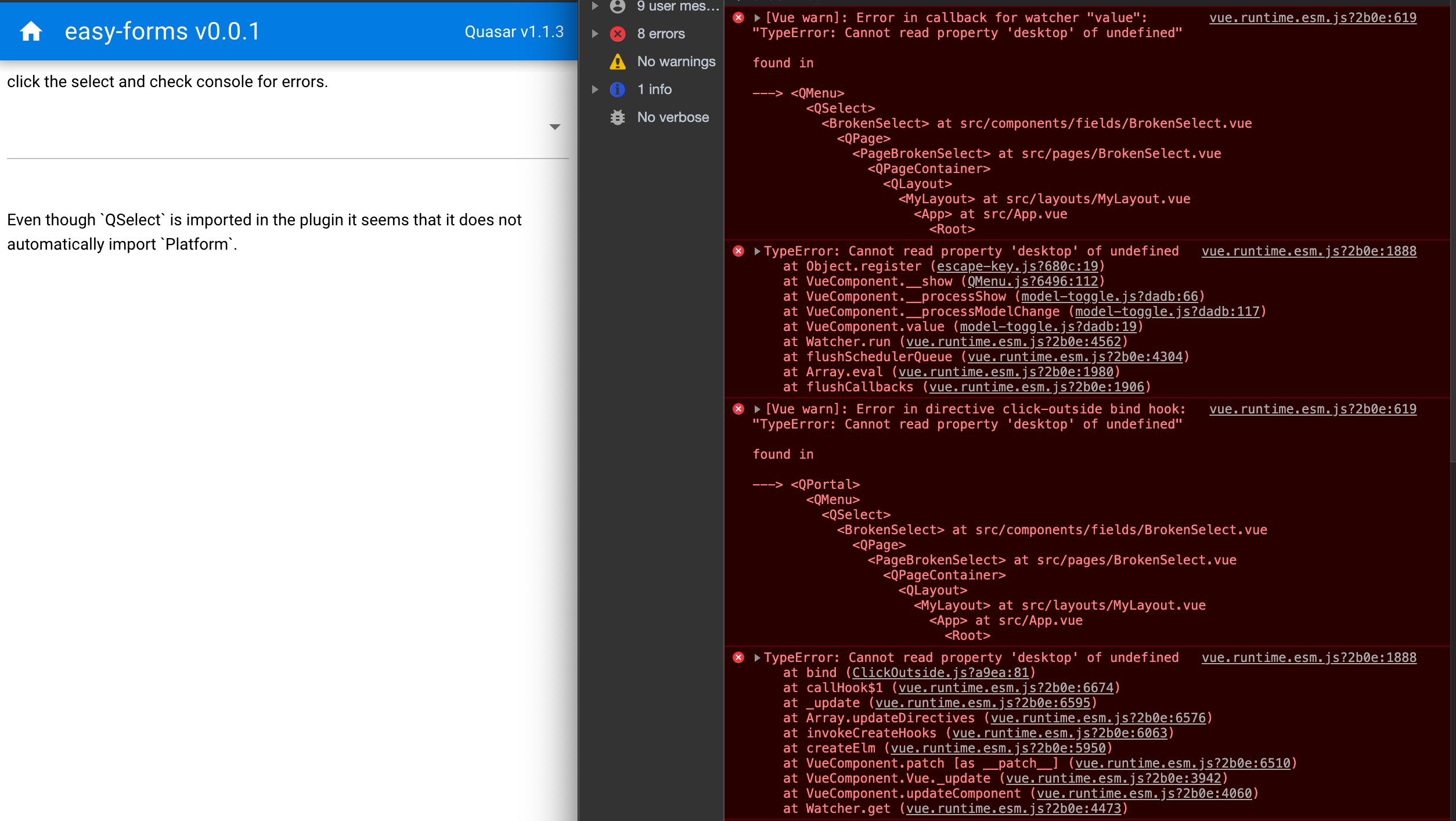 Cannot Execute Formatdate Util · Issue 3 · Quasarframework Quasar Starter Kit Ui · Github