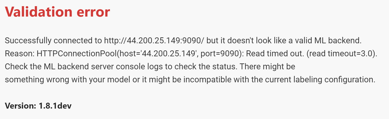 Timeout Error with ML Backend on AWS ECS · Issue #288 · HumanSignal/label-studio-ml-backend · GitHub