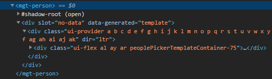 Microsoft graph toolkit React. Passing the type="person" attribute to the People-Picker renders ...