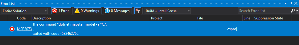 Fluent API ExcludeTypes with predicate not working with "Generate automatically on build ...