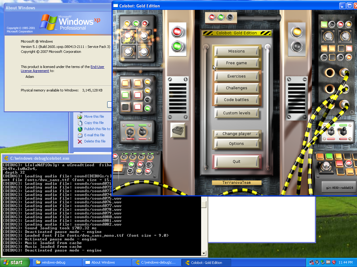 Colobot Gold does not work on Windows XP anymore · Issue #1061 · colobot/colobot · GitHub