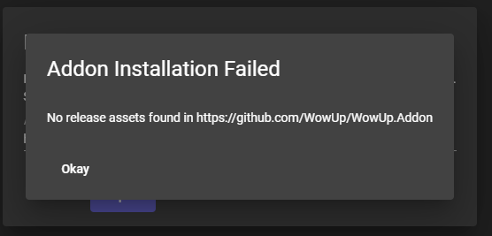 Install Addon URL Github No Release Assets · Issue #619 · WowUp/WowUp · GitHub
