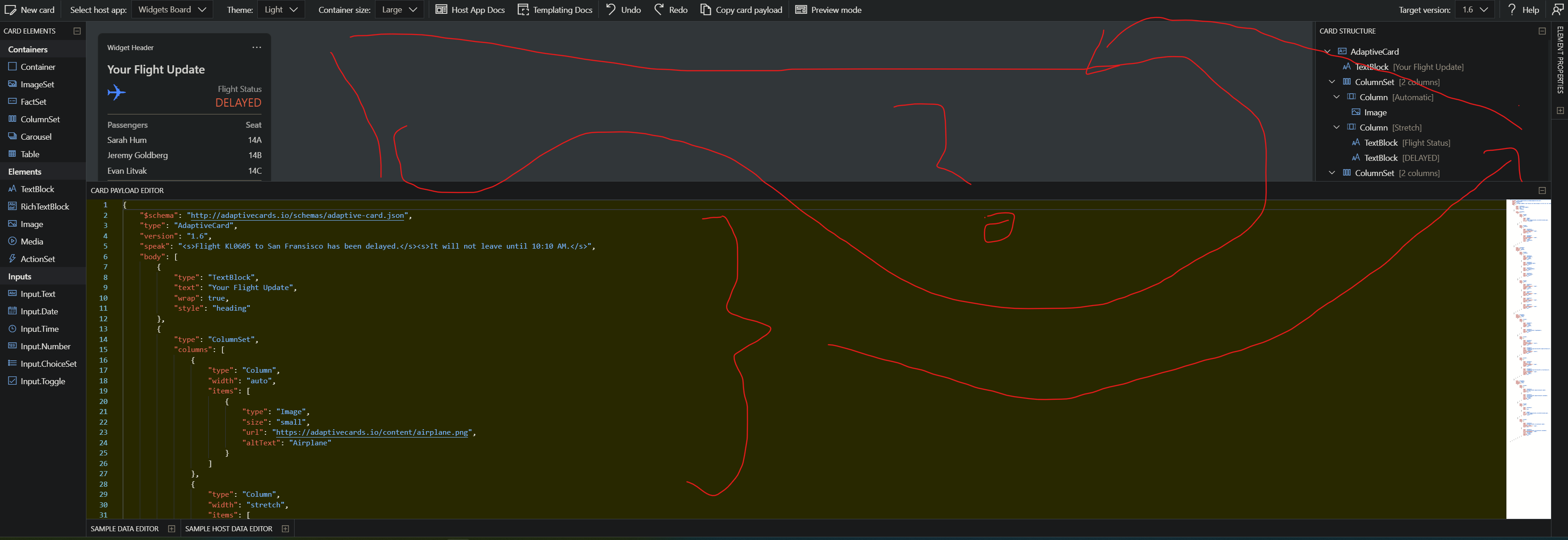 [Designer] Move the CARD PAYLOAD EDITOR to the right Dock · Issue #8732 · microsoft ...