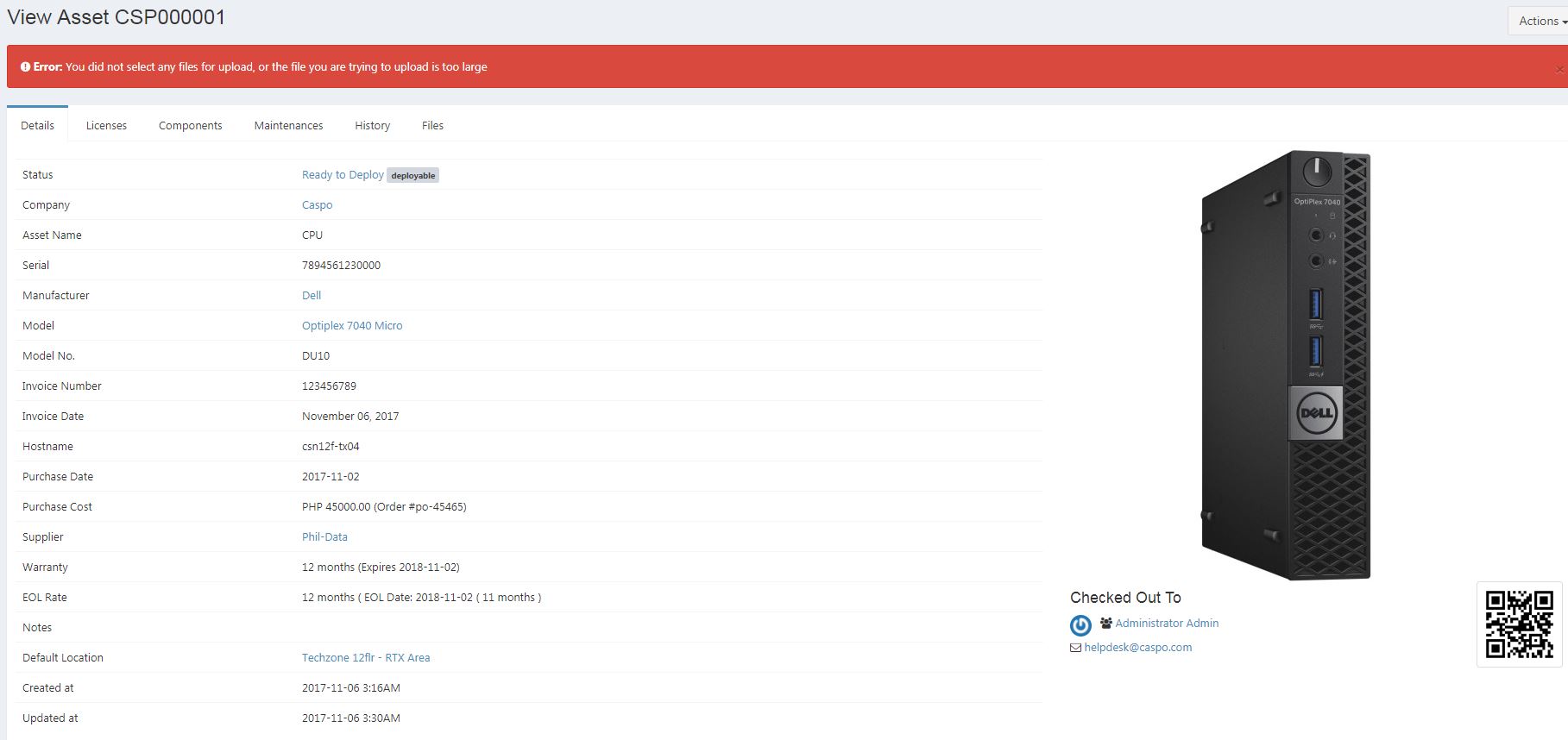 Cannot upload files · Issue #4381 · grokability/snipe-it · GitHub