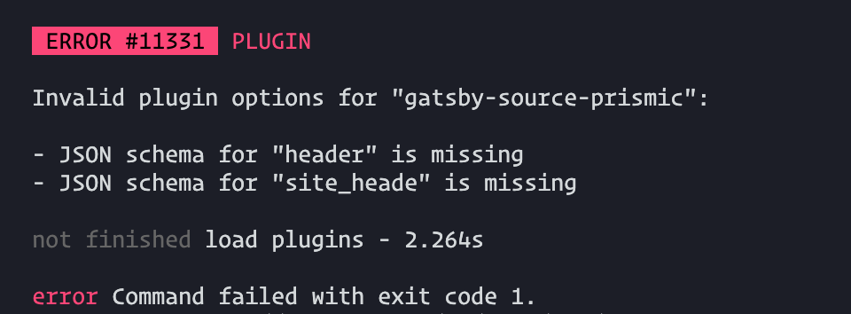[v4] Deleted custom types trigger errors at build time · Issue #393 · prismicio/prismic-gatsby ...