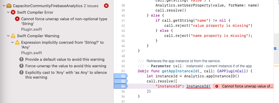 Capacitor 3 Xcode Ios Build Cannot Force Unwrap Value Of Non 7654