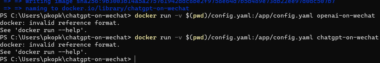 我用docker desktop进行本地部署，有好几个问题！ · Issue #50 · kx-Huang/ChatGPT-on-WeChat · GitHub