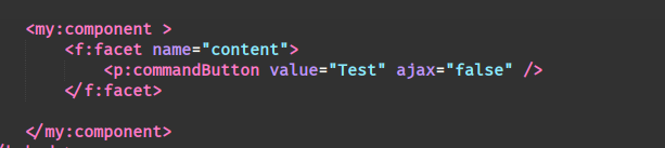 CommandButton: when ajax=false, it doesn't work when used inside composite component with a form ...